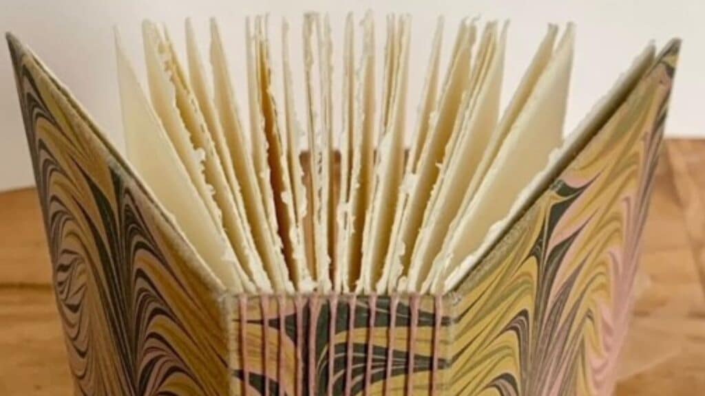 Bookbinding: Buttonhole Stitch Handbound Book - A&H - Art & History ...